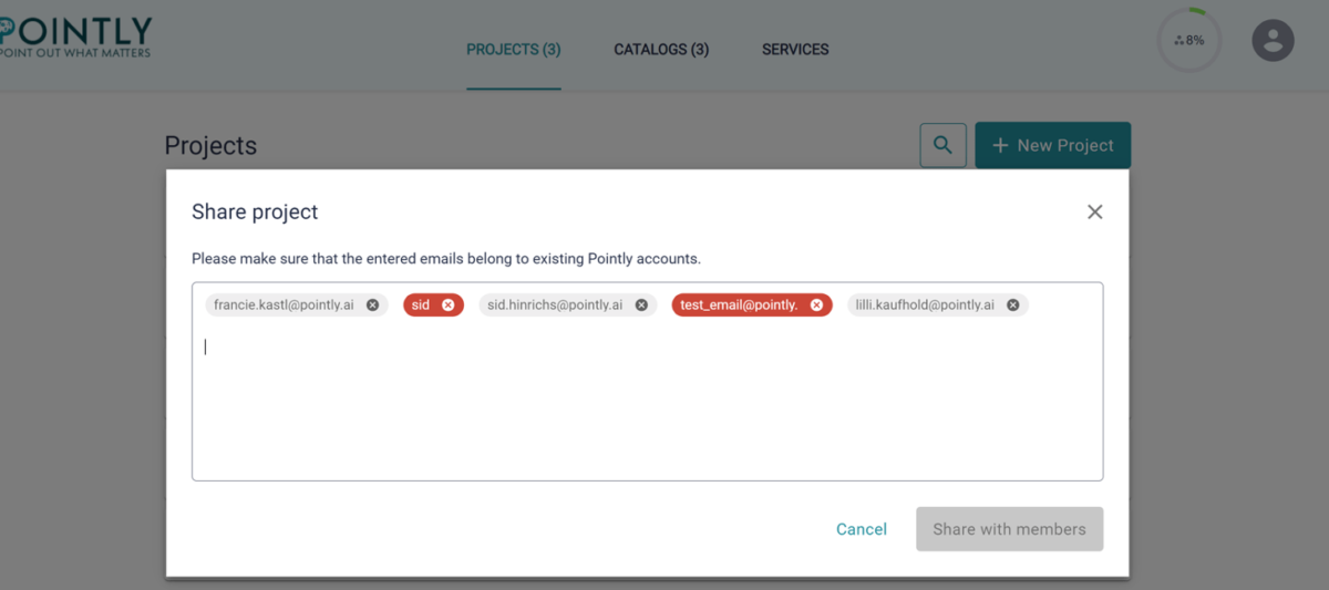 Multi-User Work together easily with shared projects